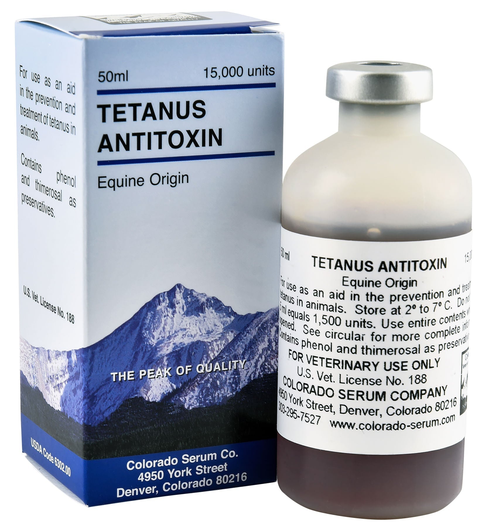 Tetanus Antitoxin Vaccine for Horses & Livestock by Colorado Serum ...