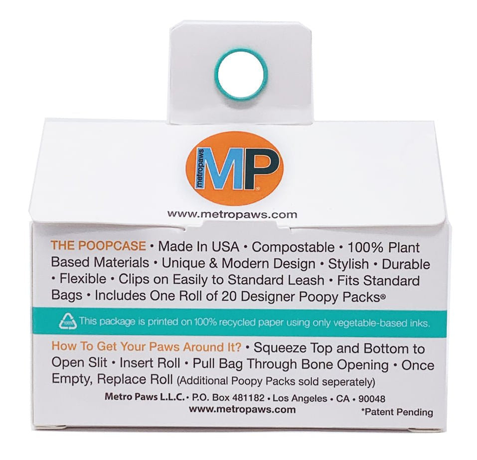 The Poopcase Dog Poop Bag Holder by Metro Paws — Lambert Vet Supplies