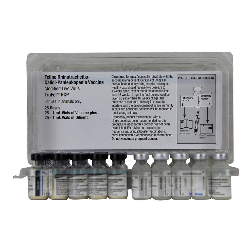 TruFel HCP Feline Vaccine, 25 x 1 mL Tray — Lambert Vet Supplies
