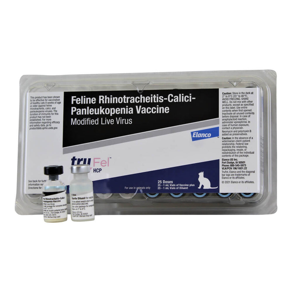 TruFel HCP Feline Vaccine , 25 x 1 mL Tray — Lambert Vet Supplies