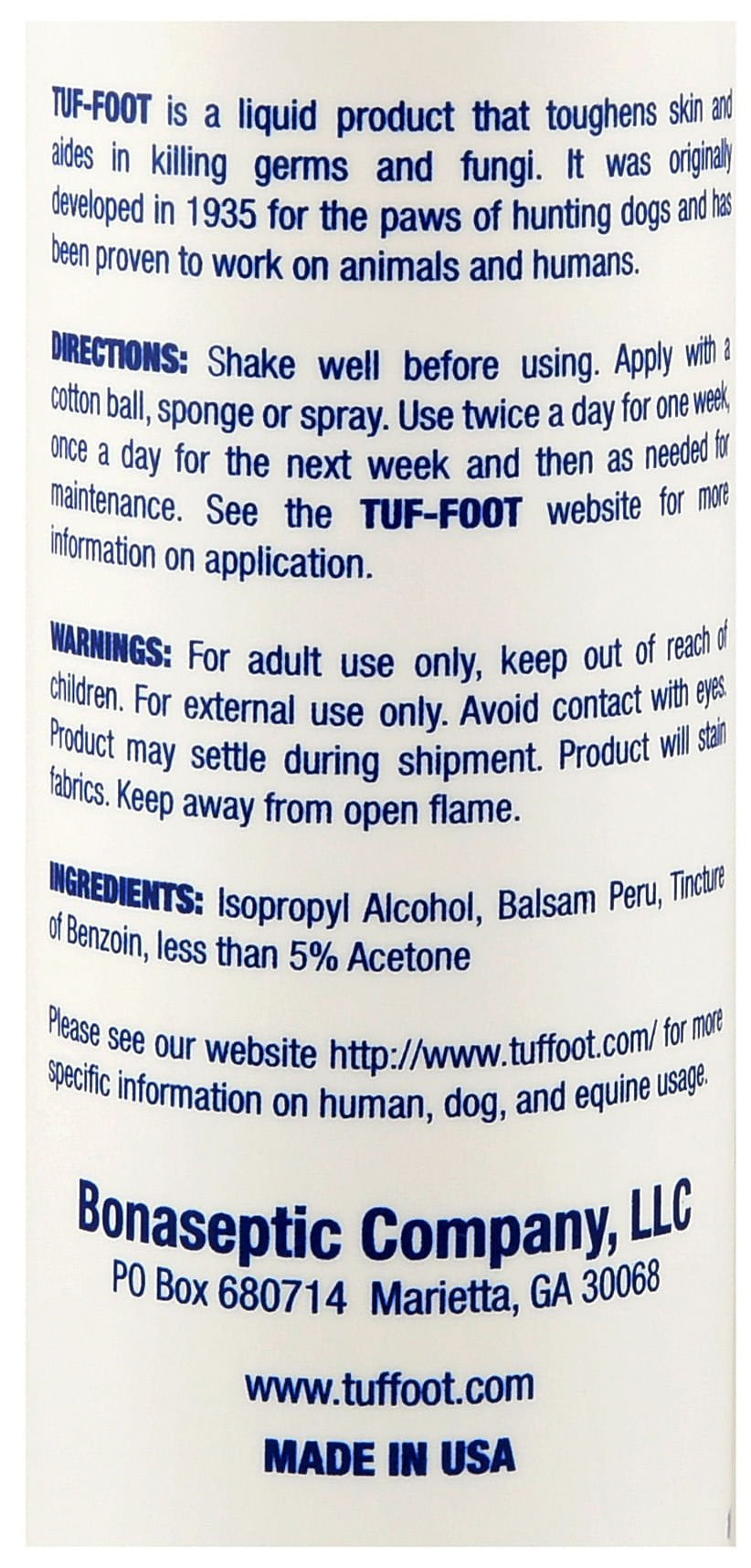 Tuf-Foot Pad Protector, 7 oz — Lambert Vet Supplies