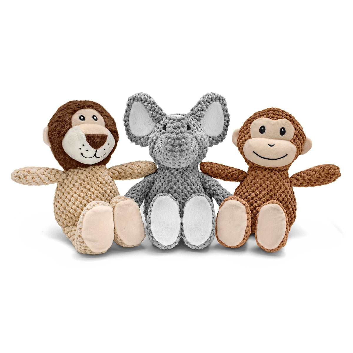Tuff Plush Dog Toys, Assorted Elephants, Lions, Monkey — Lambert Vet ...