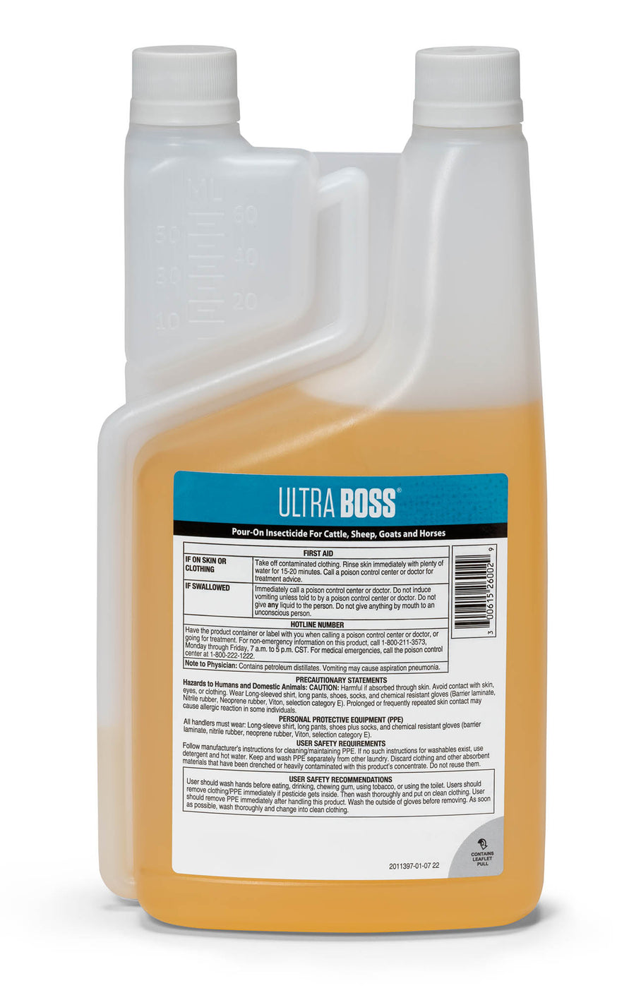 ULTRA Boss Pour-On Insecticide for Horses and Livestock — Lambert Vet ...