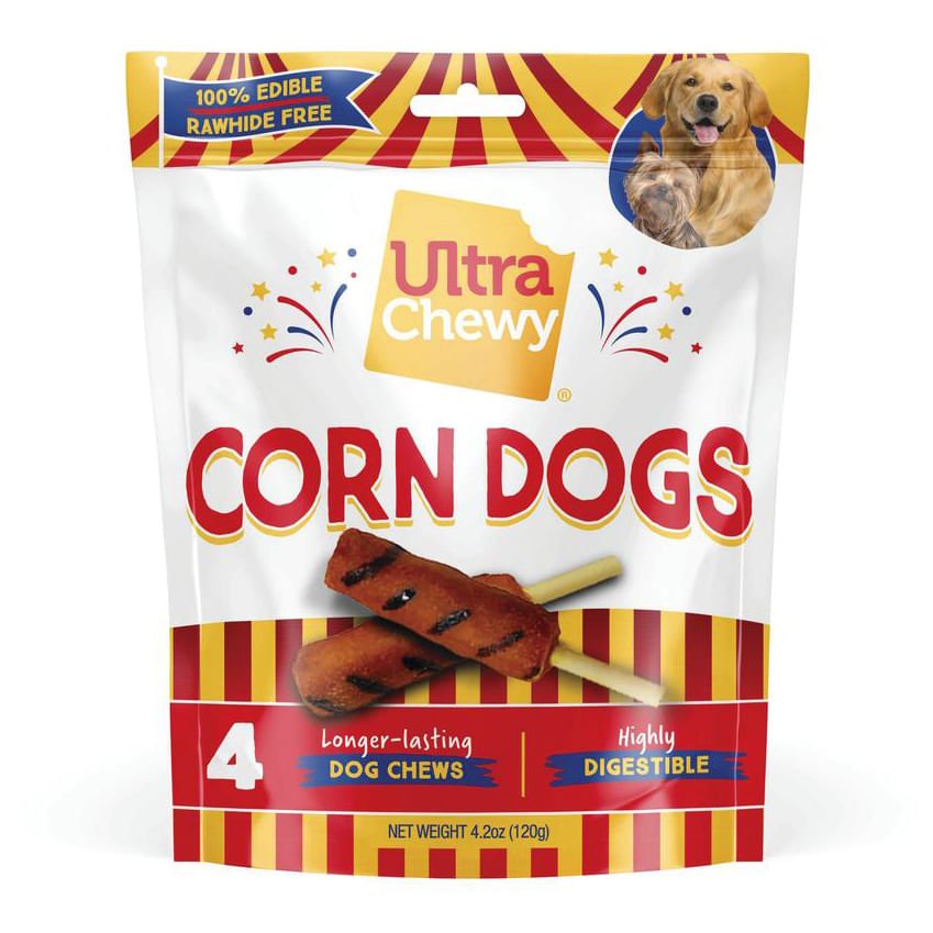 Ultra Chewy Corn Dogs, 4 ct for Dogs — Lambert Vet Supplies