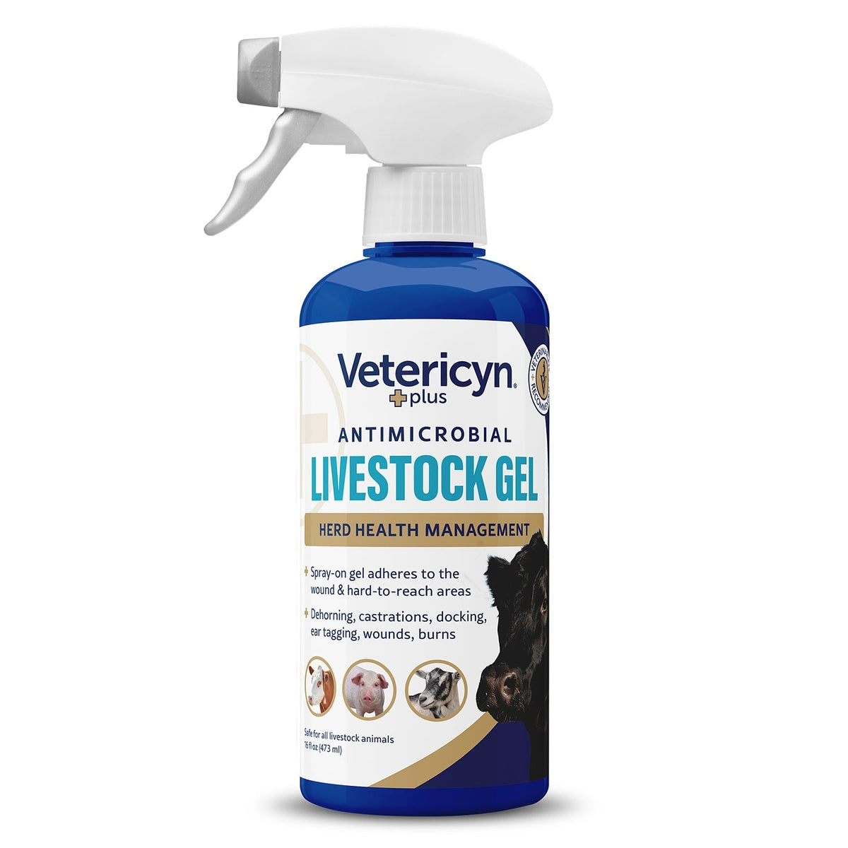 Vetericyn Plus Livestock Gel Spray, 16 oz. — Lambert Vet Supplies