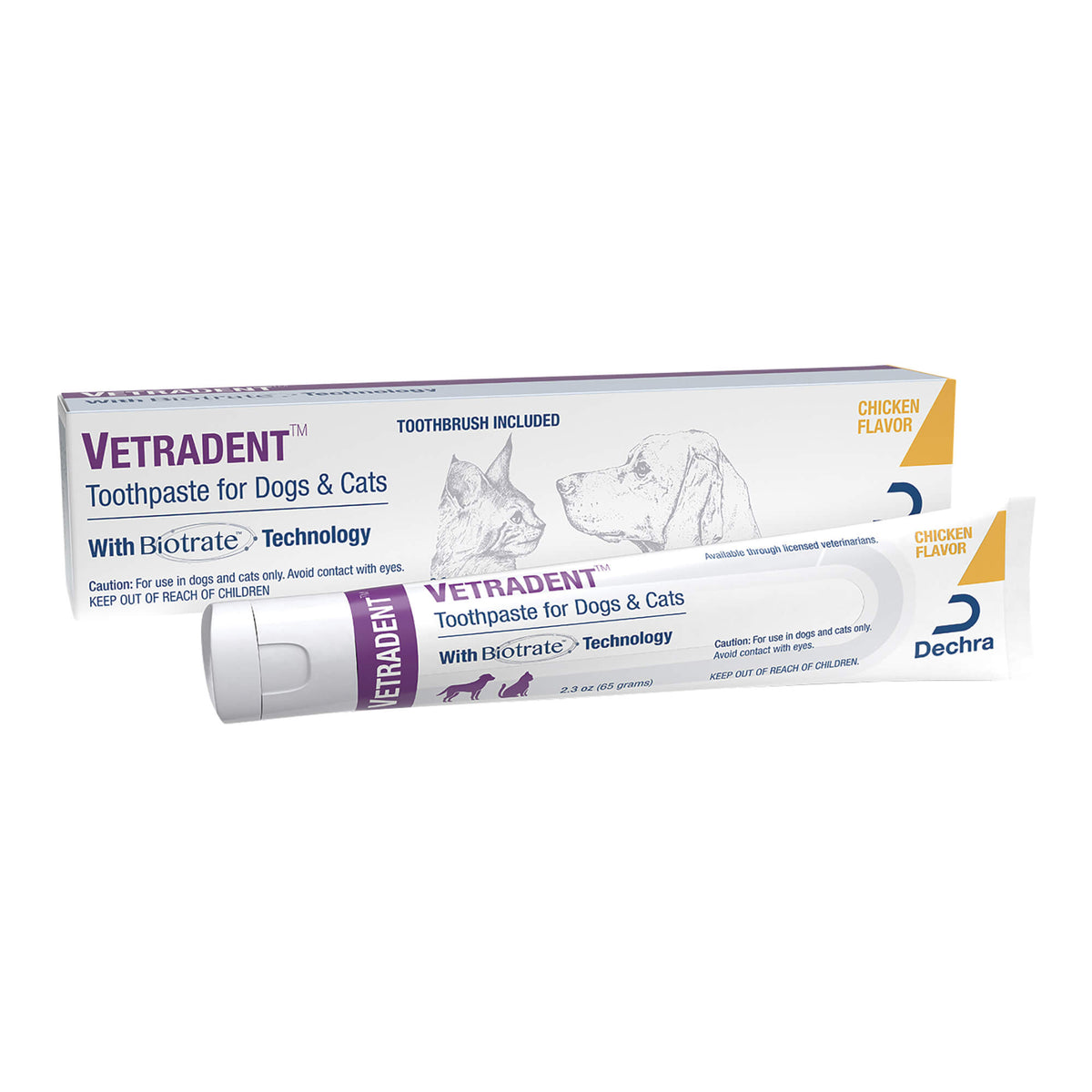 Vetradent Toothpaste with double-sided Toothbrush, 2.3 oz for Dogs and ...