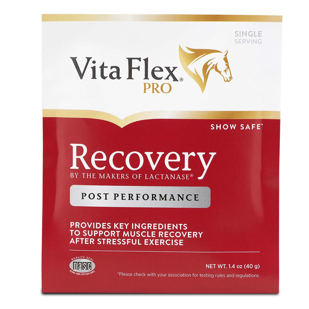 Vita Flex Pro Recovery Post Performance Supplement for Horses, Single ...