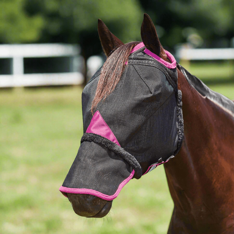 WeatherBeeta ComFITec Deluxe Durable Mesh Fly Mask with Nose — Lambert ...
