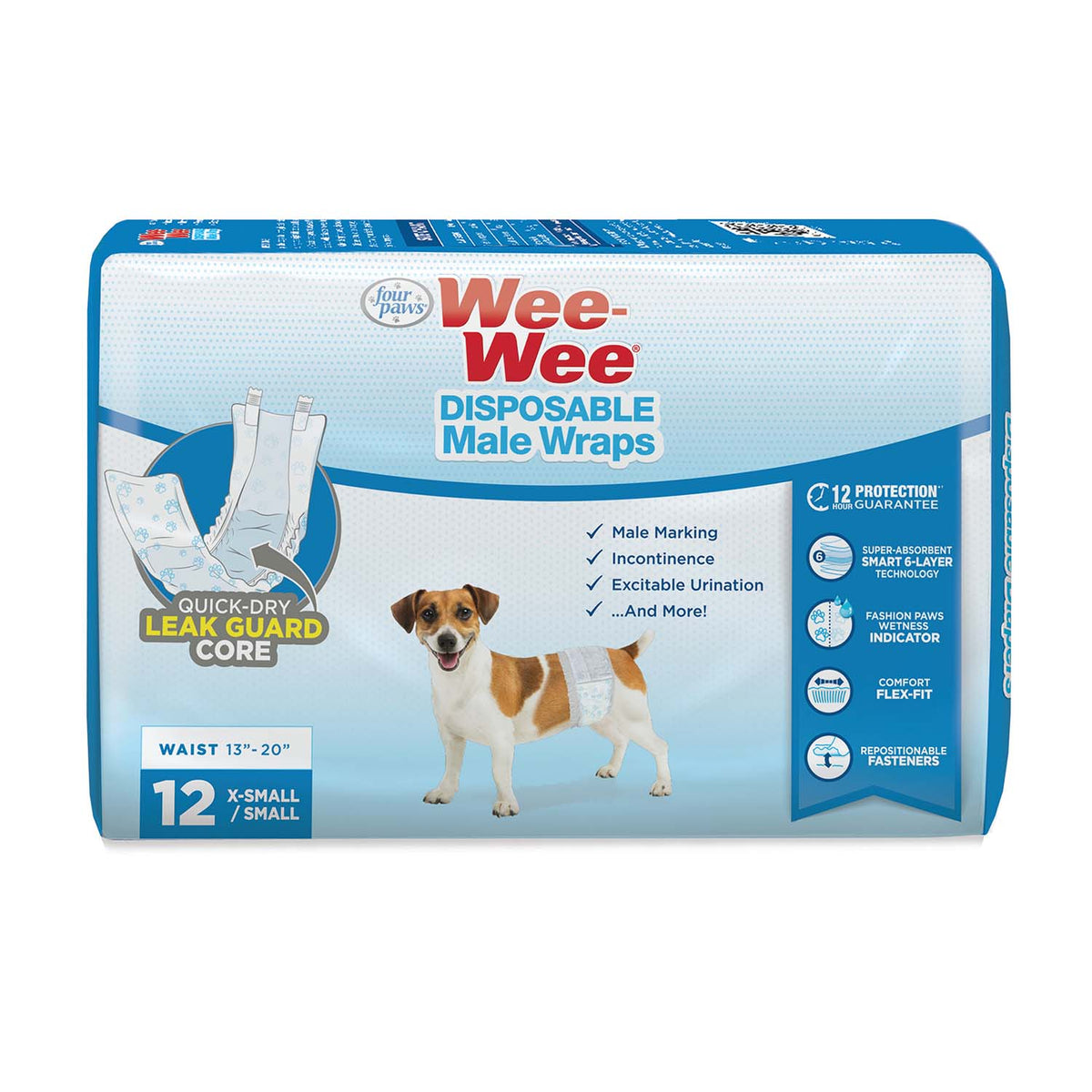Wee-Wee Disposable Male Dog Wraps, Quick Dry — Lambert Vet Supplies