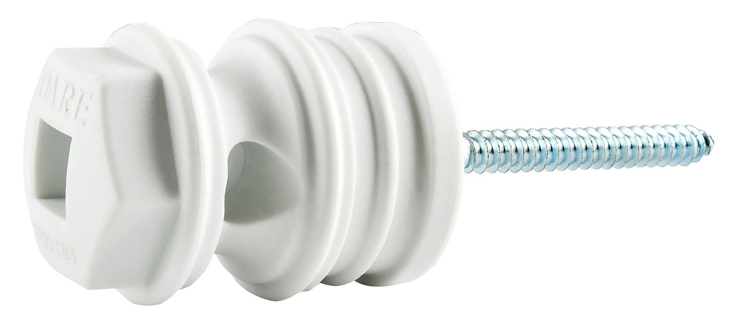 White Hex Head Insulator, Heavy Duty — Lambert Vet Supplies