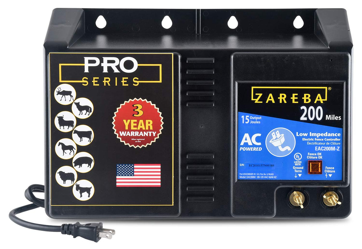 Zareba 200 mile AC Low-Impedance Charger — Lambert Vet Supplies